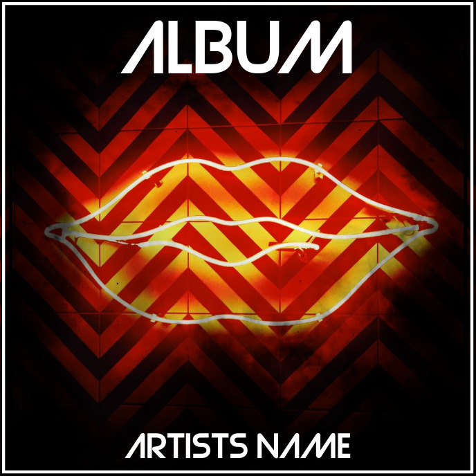 Album cover of neon lights Template | PosterMyWall