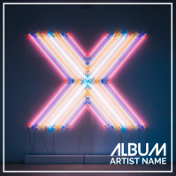 Album cover of neon lights Template | PosterMyWall