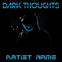 Album cover of neon mask Template | PosterMyWall