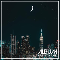 Album cover of night sky Template | PosterMyWall