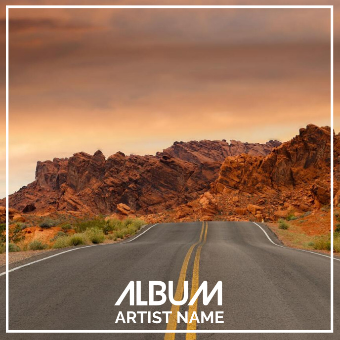 Album cover of road Template | PosterMyWall