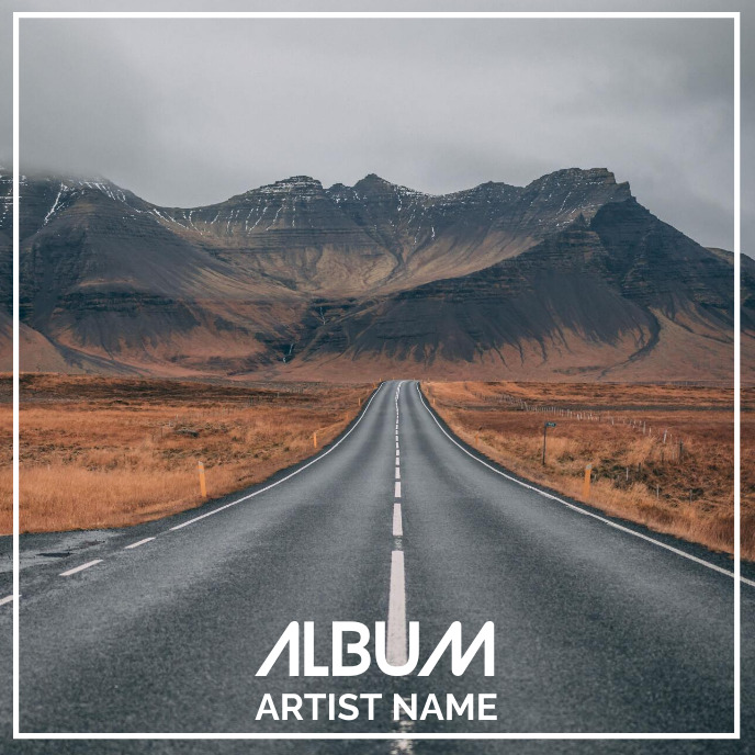 Album cover of road Template | PosterMyWall
