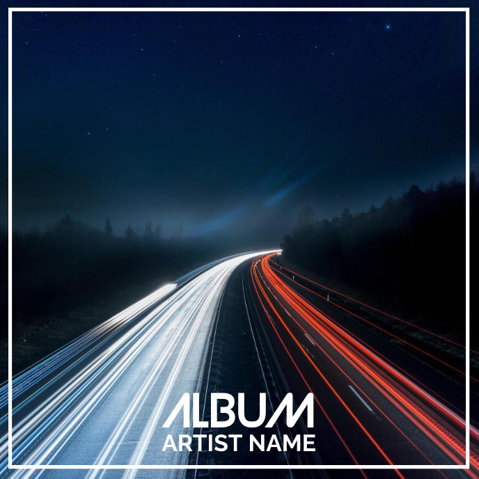 Album cover of road Template | PosterMyWall
