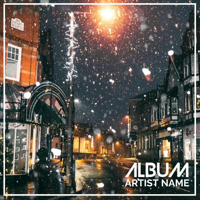 Album cover of snow Template | PosterMyWall
