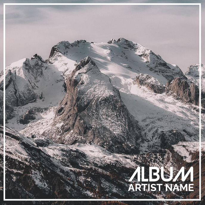Album cover of snow Template | PosterMyWall