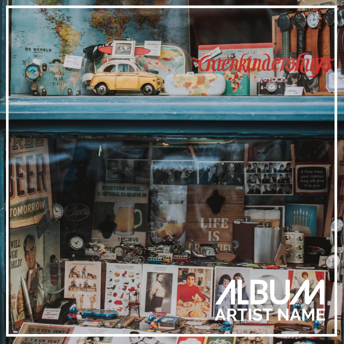 Album cover of store window Template | PosterMyWall