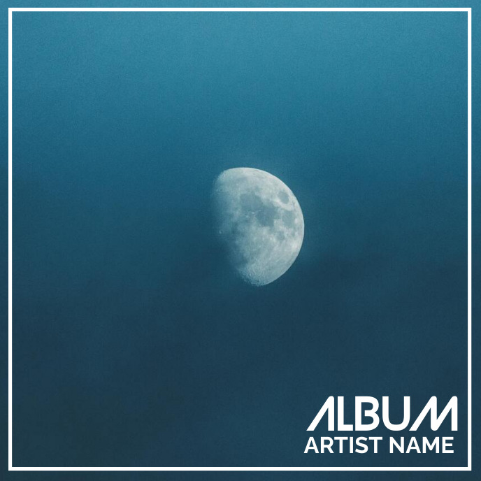 Album cover of the moon Template | PosterMyWall