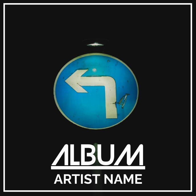 Album cover of traffic sign Template | PosterMyWall