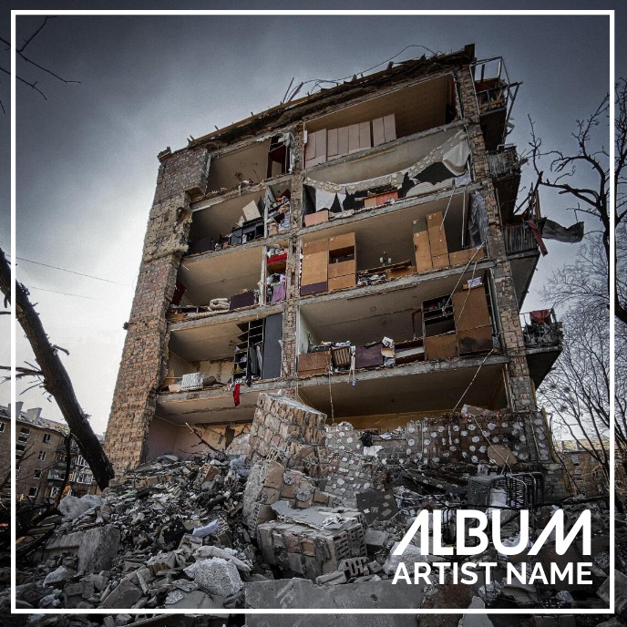 Album cover of Ukraine building Template | PosterMyWall