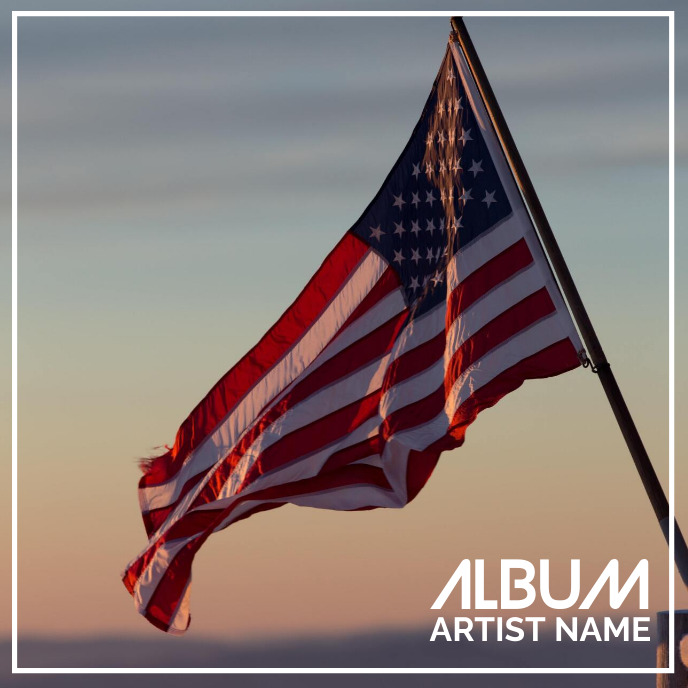 Album cover of USA flag Template | PosterMyWall
