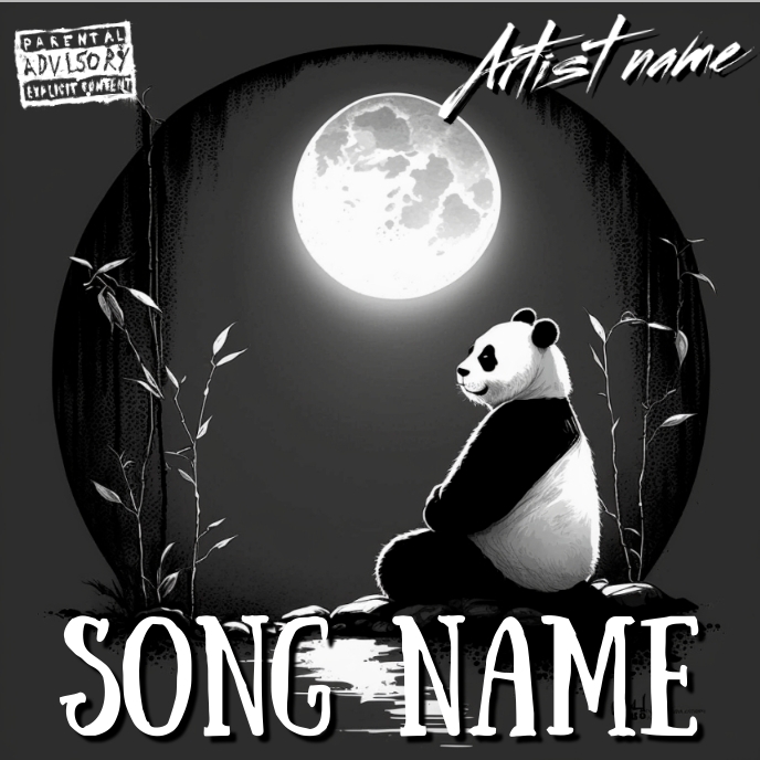 Album Cover - Panda Moon Template | PosterMyWall