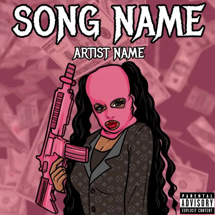 Album Cover - Pink Killa Template | PosterMyWall