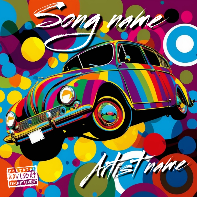 Plantilla de Album Cover - Retro Drive | PosterMyWall