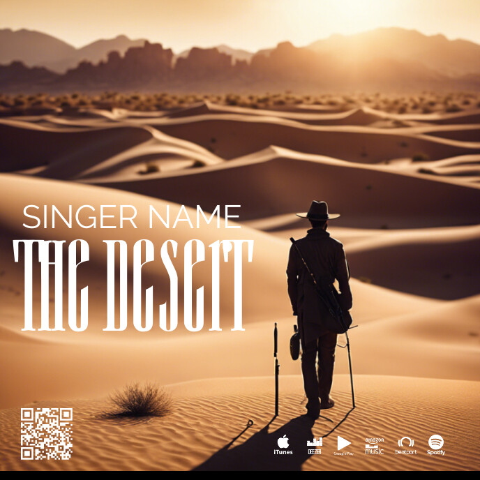 Copy of album cover singer desert | PosterMyWall