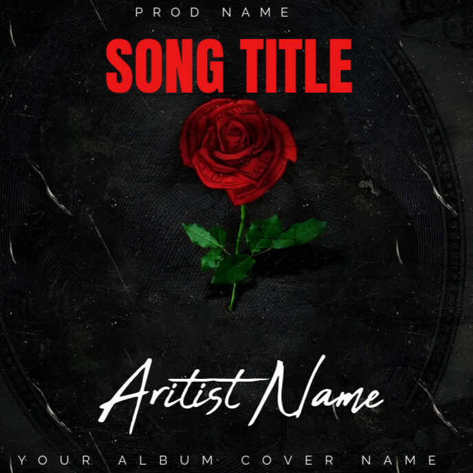 album cover song title Template | PosterMyWall