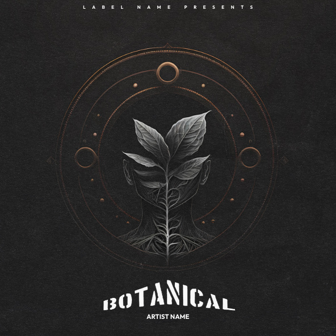 Album Cover Template "BOTANICAL" Music Cover | PosterMyWall