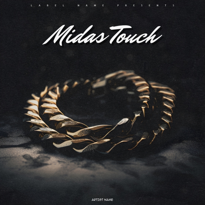 Copy of Album Cover Template "MIDAS TOUCH" Music Cover | PosterMyWall