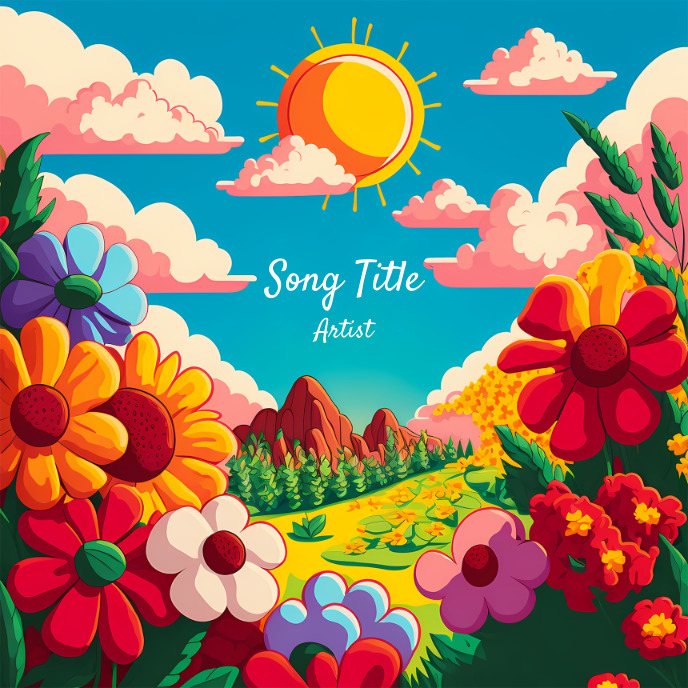Album Cover Template "Sunny Day" Music Cover | PosterMyWall