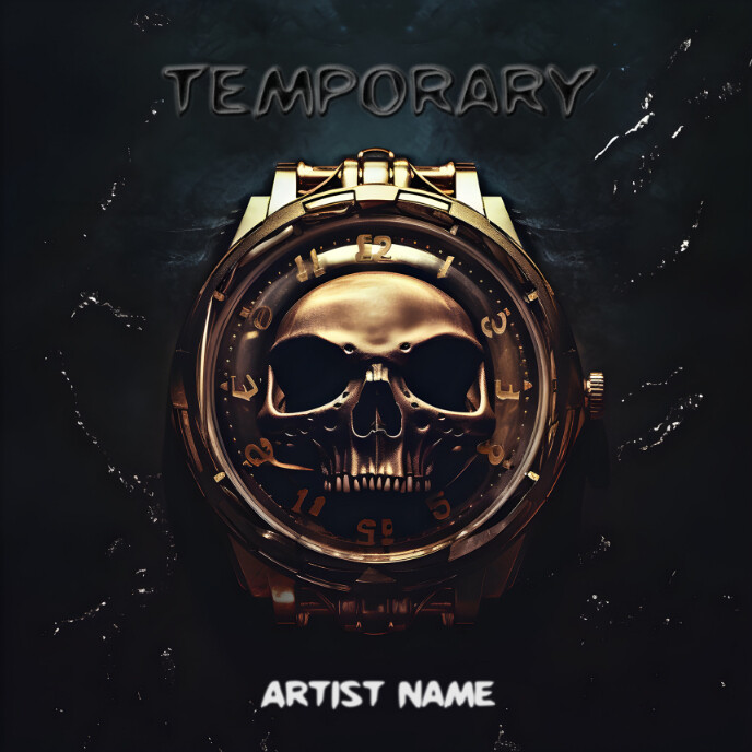 Album Cover Template "TEMPORARY" Music Cover | PosterMyWall