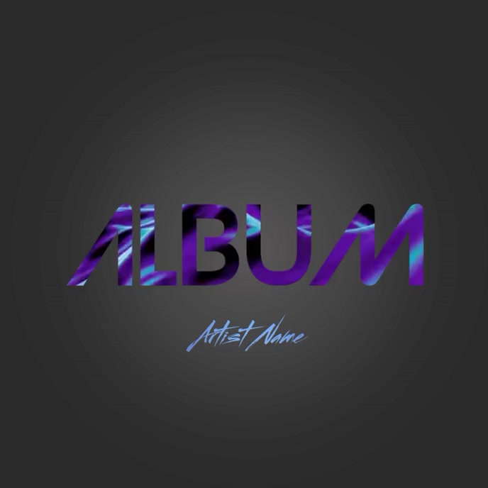 Album cover text mask video Template | PosterMyWall