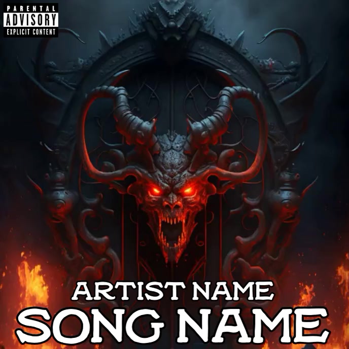 Album Cover - The Evil Ones Templat | PosterMyWall