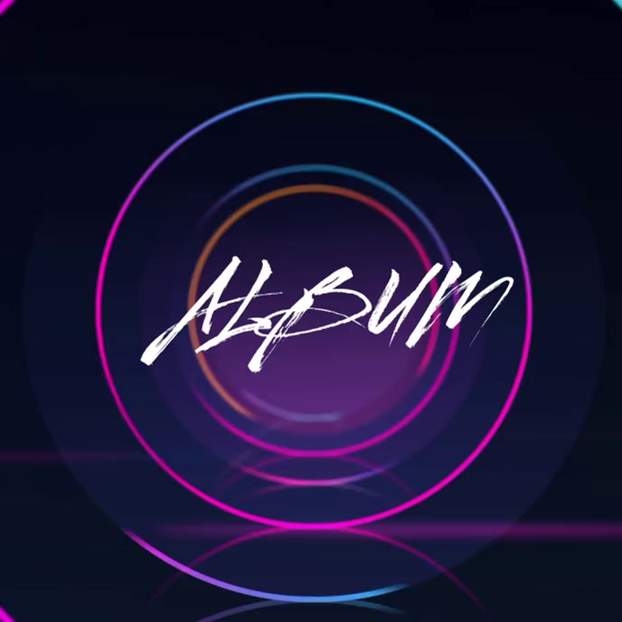 Album Cover Triangle Video Template | PosterMyWall