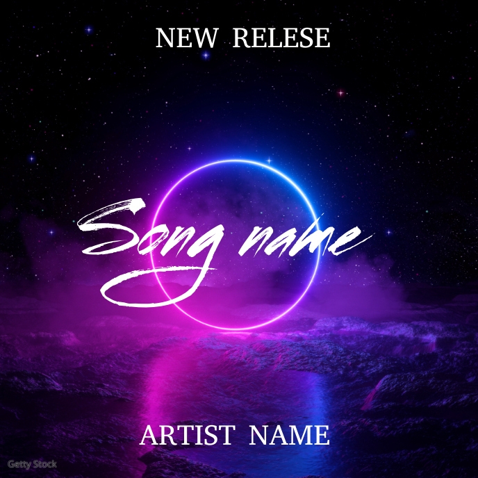 Copy of Album cover with light and smoke | PosterMyWall