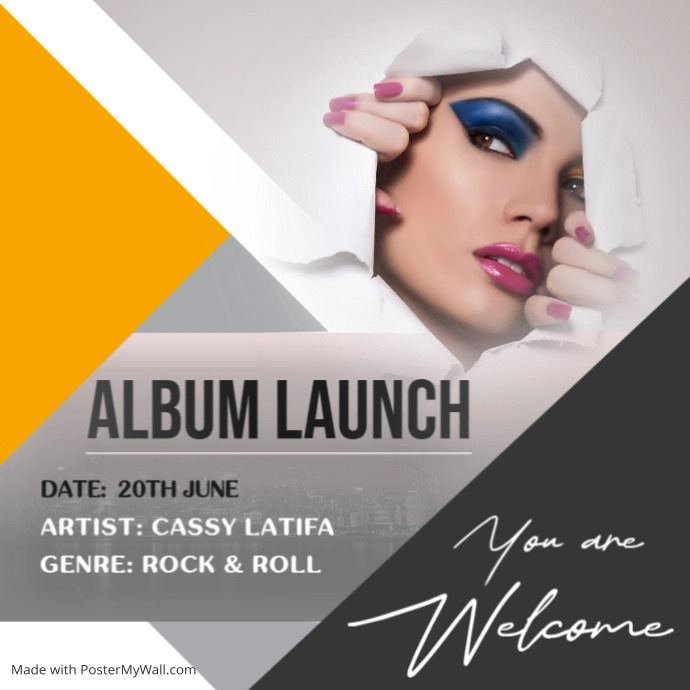 Album Launch Event Cover Template | PosterMyWall