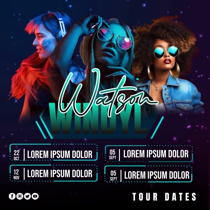 Plantilla de Album Tour Concert | PosterMyWall