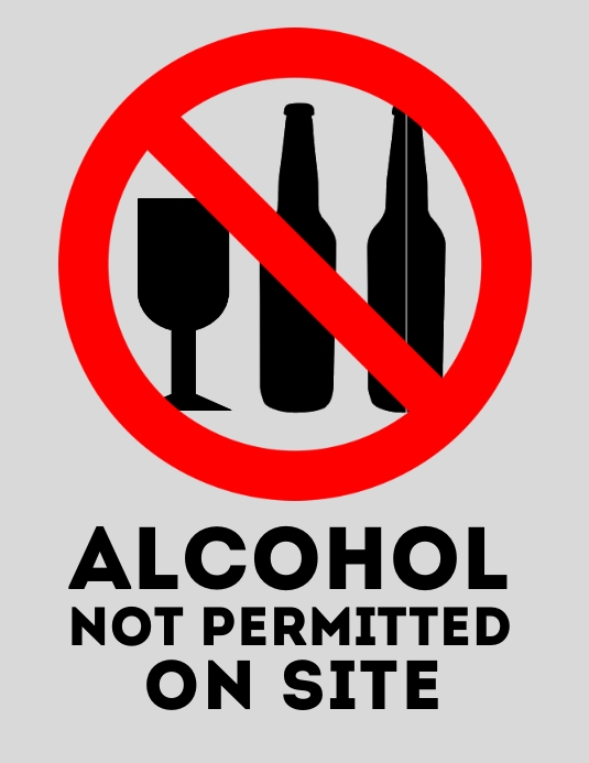 Alcohol caution template | PosterMyWall