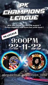 Tiktok PK Match Poster Template | PosterMyWall