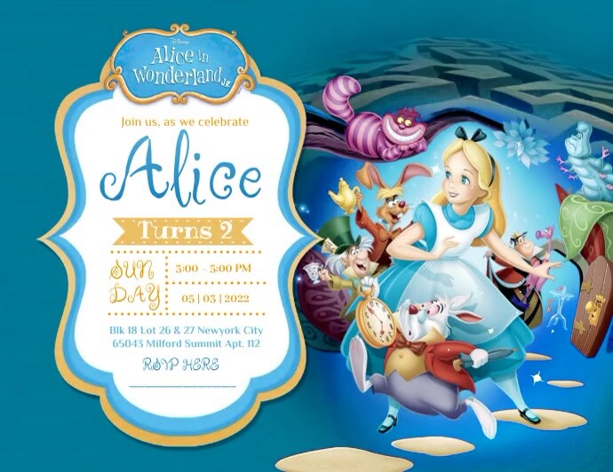 Alice in wonderland Template | PosterMyWall