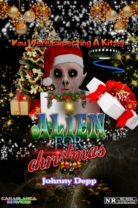 Alien For Christmas Template | PosterMyWall