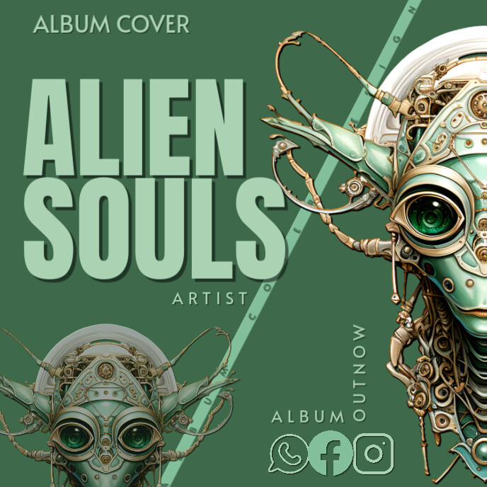 Copy of Alien Souls Album Cover | PosterMyWall
