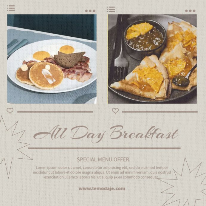 All Day Breakfast Template | PosterMyWall