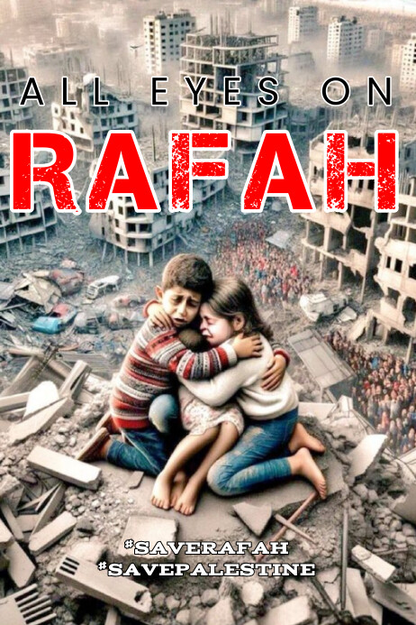 All Eyes on Rafah-Vorlage | PosterMyWall