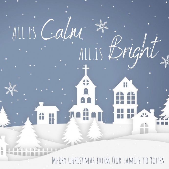 All is Calm Template | PosterMyWall