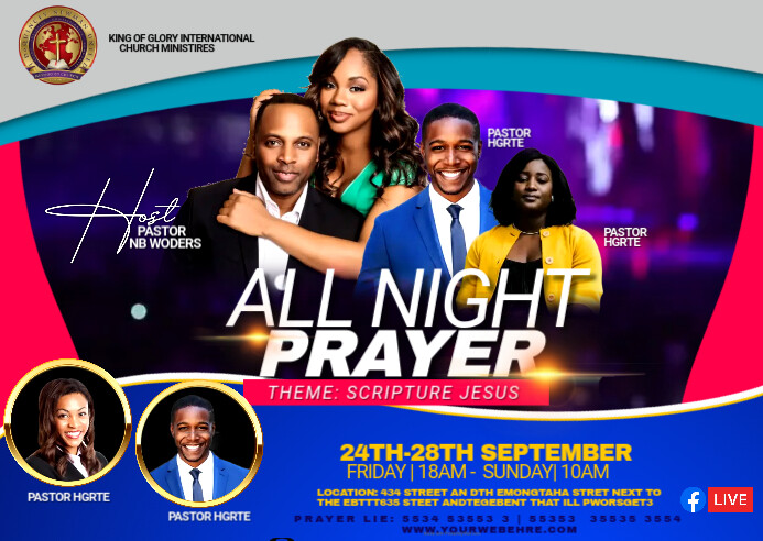 all night prayer Template | PosterMyWall