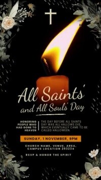 All Saints Day Template | PosterMyWall