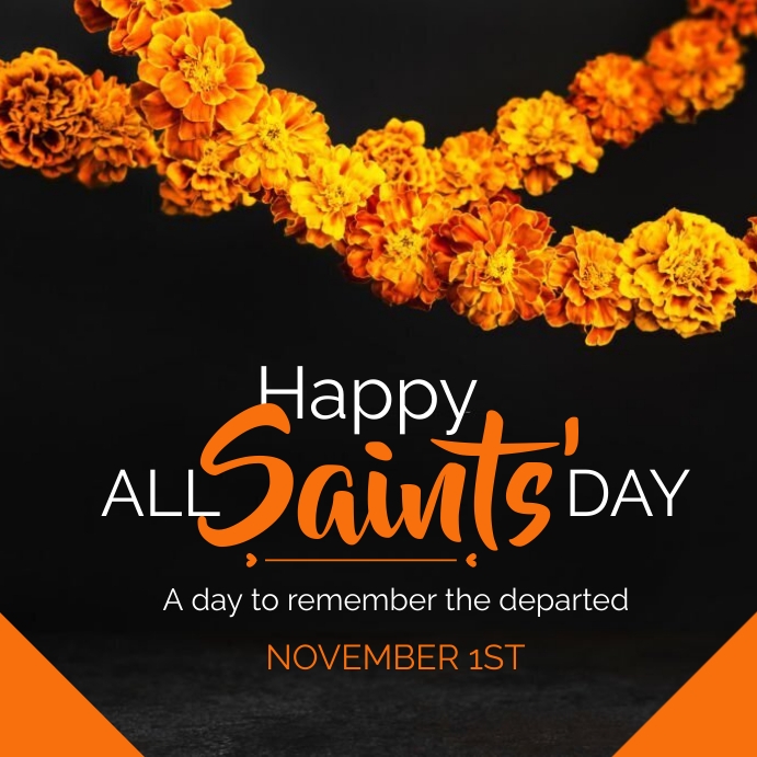 All Saints' Day Template | PosterMyWall