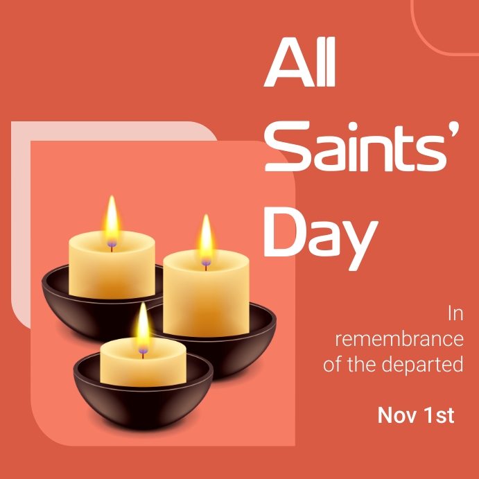 All Saints' Day Template | PosterMyWall
