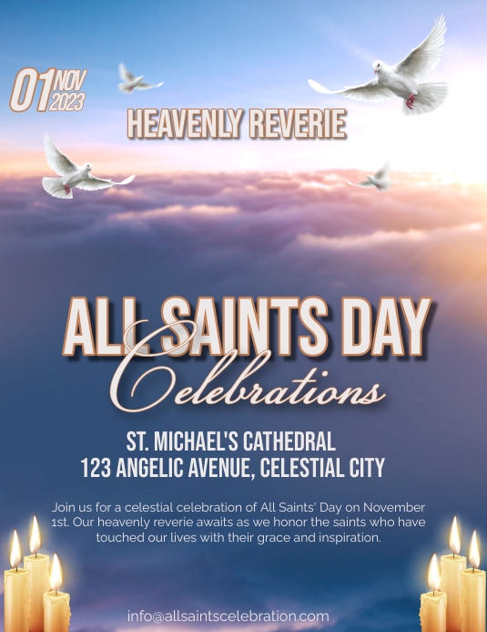 All Saints' Day Template | PosterMyWall