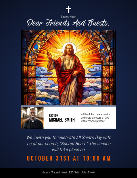 All Saints' Day flyer Template | PosterMyWall