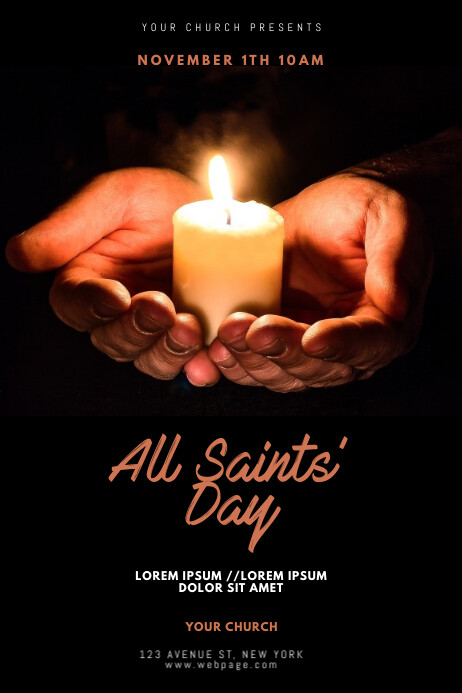 All Saints' Day Flyer Design Template | PosterMyWall