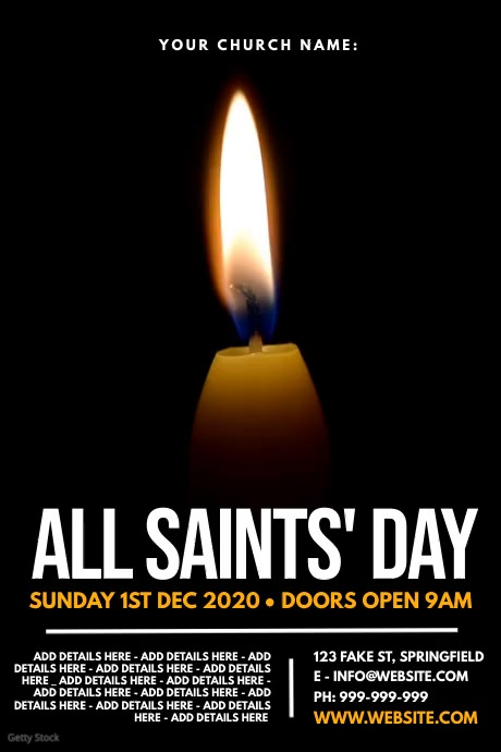 Copy of All Saints' Day Poster | PosterMyWall