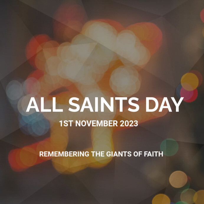 Plantilla de All Saints Day | PosterMyWall