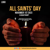 Create Free All Saints Day Flyer | PosterMyWall