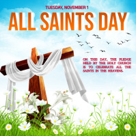 Create Free All Saints Day Flyer | PosterMyWall