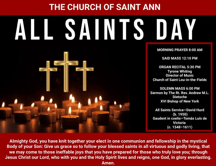 All Saints Day Flyer Template | PosterMyWall