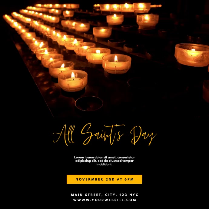 ALL SAINTS TEMPLATE.T | PosterMyWall